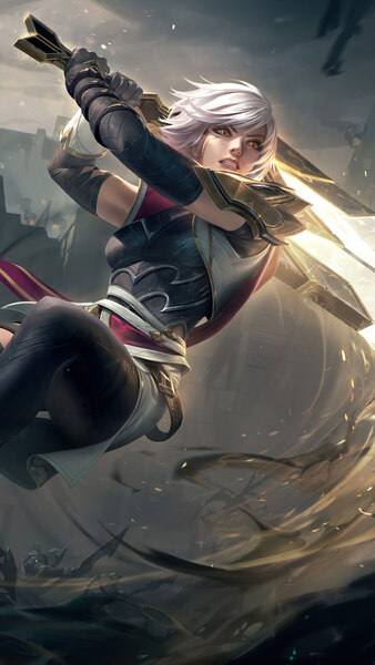 Riven Splash Art Motorsykkel Magik | Retro X Uniform Battle Pass Skin