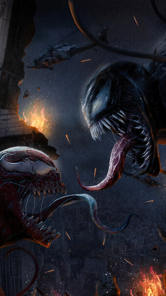 Carnage Vs Spiderman Hintergrundbild
