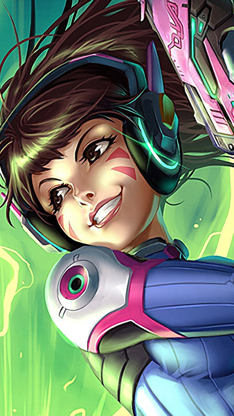 D.Va, Overwatch, 4K, #14 Wallpaper iPhone Phone