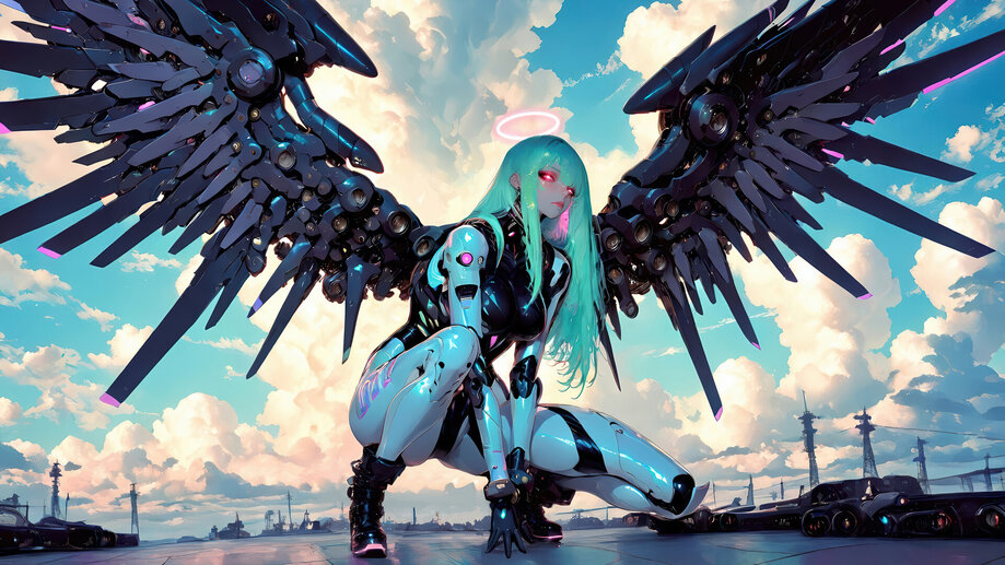 Anime, Girl, Cyberpunk, 4K, #1265l Wallpaper iPhone Phone