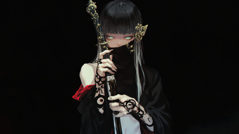 Anime, Girl, Sword, 4K, 8K, Wallpaper, #1275l Wallpaper 4K PC