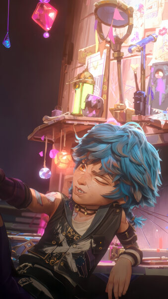 Jinx and Isha Arcane S2 Wallpaper iPhone Phone