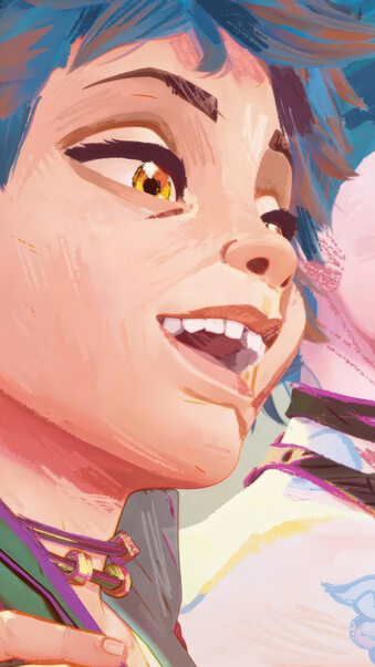 Jinx and Isha Arcane S2 Wallpaper iPhone Phone