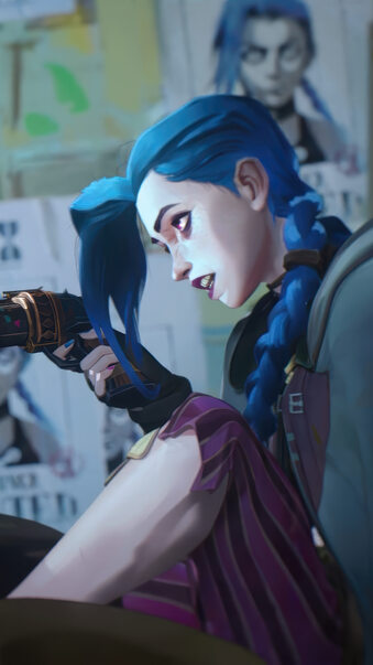 Jinx and Isha Arcane S2 Wallpaper iPhone Phone