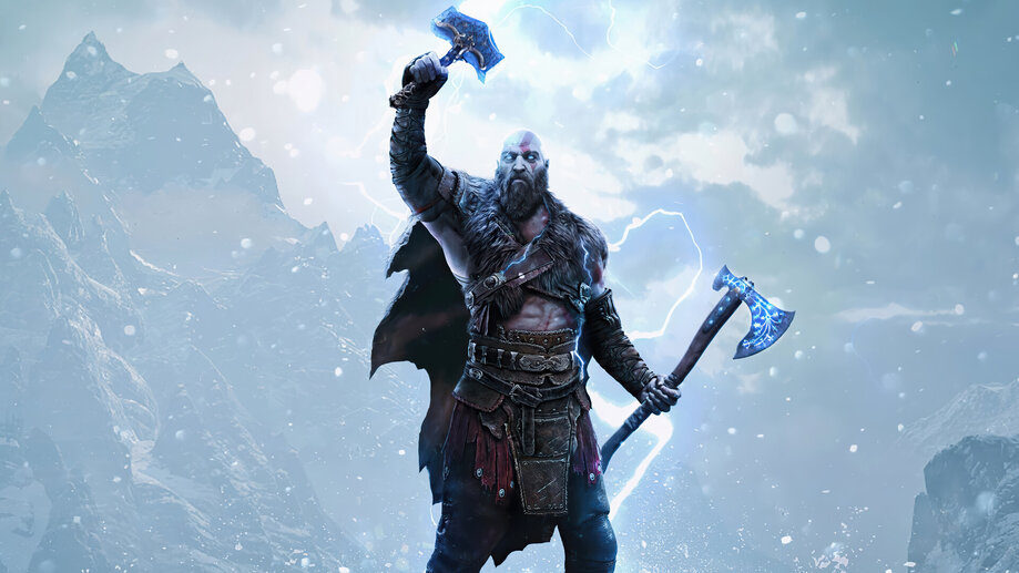 God of War, Axe, Hammer, 4K, #8065k Wallpaper 4K PC