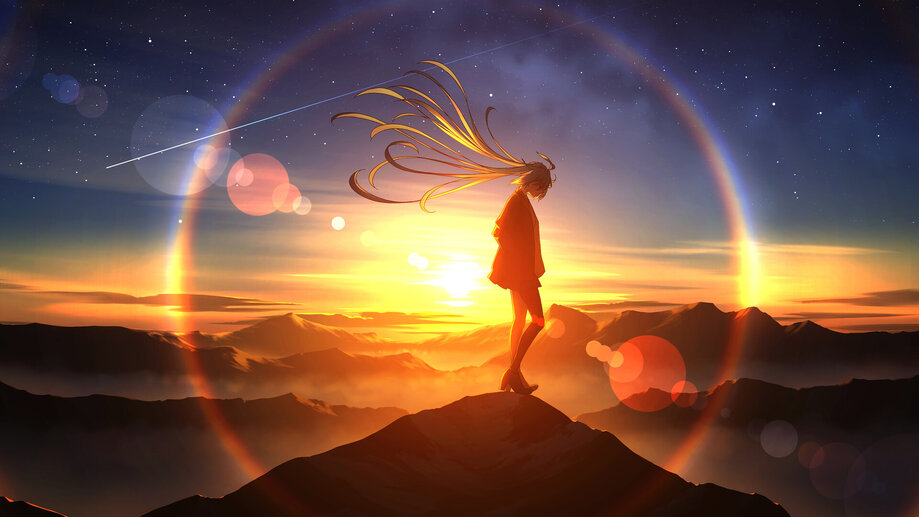 Hatsune Miku, Sunrise, 4K, #1545l Wallpaper 4K PC