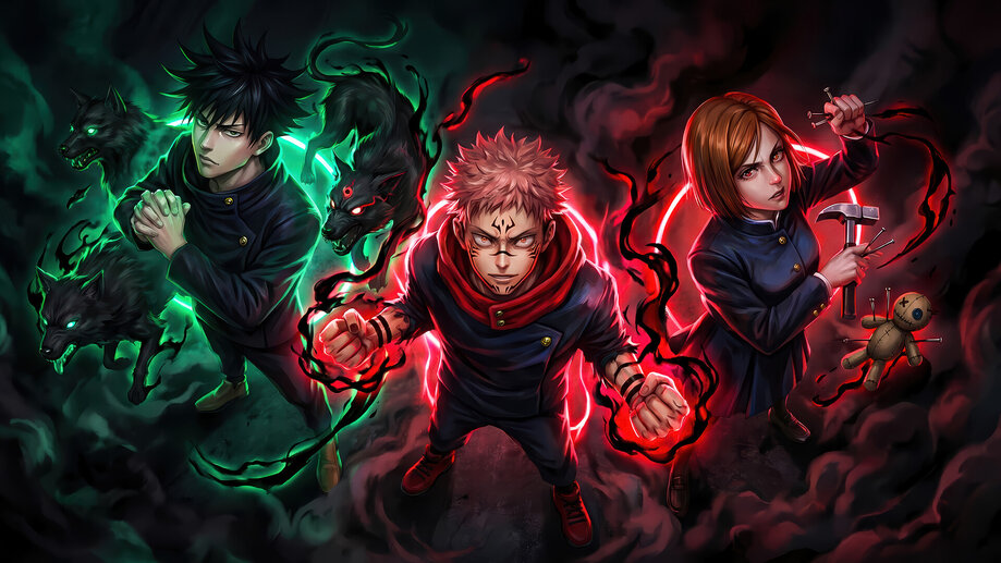 JJK, Yuji, Megumi, Nobara, 4K, #4175l Wallpaper 4K PC