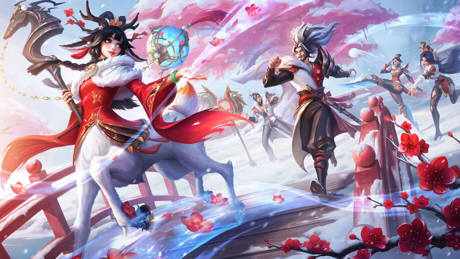 LoL, Petals of Spring, 4K, 8K, #7725l Wallpaper 4K PC