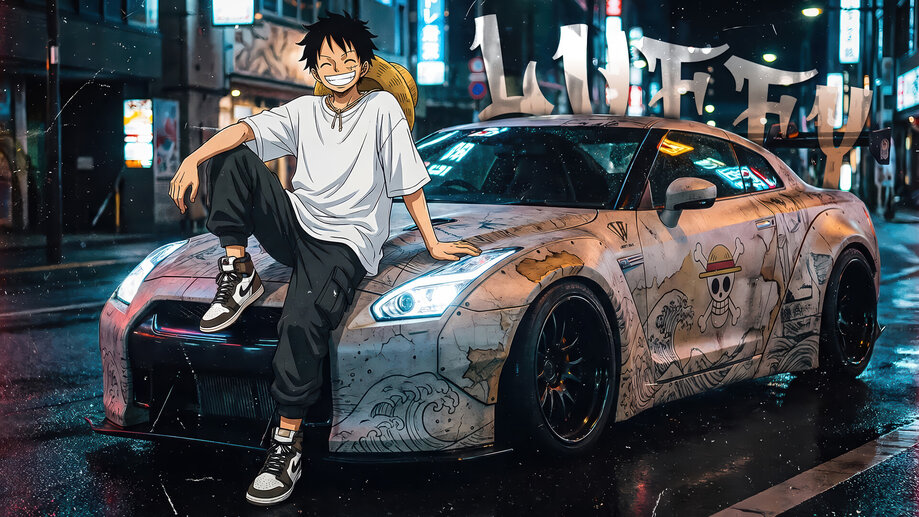 Luffy, One Piece, Car, 4K, Wallpaper, #3775l Wallpaper 4K PC