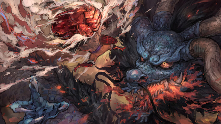 Luffy, vs., Kaido, 4K, 8K, Wallpaper, #8675k Wallpaper 4K PC