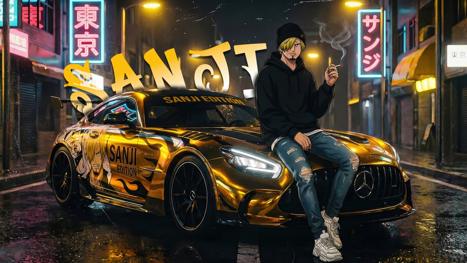 Sanji, One Piece, Car, 4K, Wallpaper, #3795l Wallpaper 4K PC