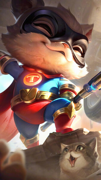 Teemo Rework Skin Splash Art LoL Update Wallpaper iPhone Phone