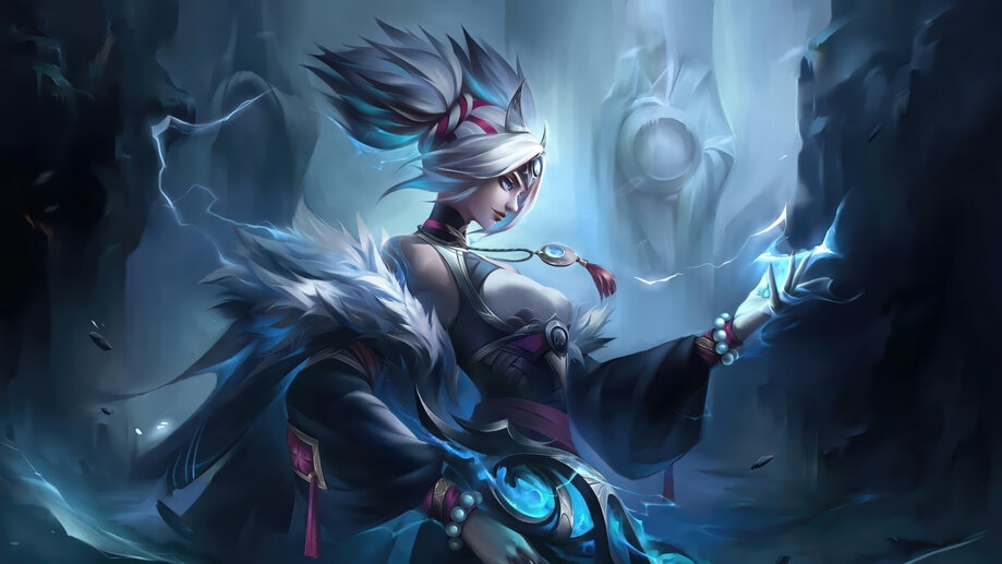 Zeri, LoL, Moon, Snow, 4K, Wallpaper, #6795l Wallpaper iPhone Phone